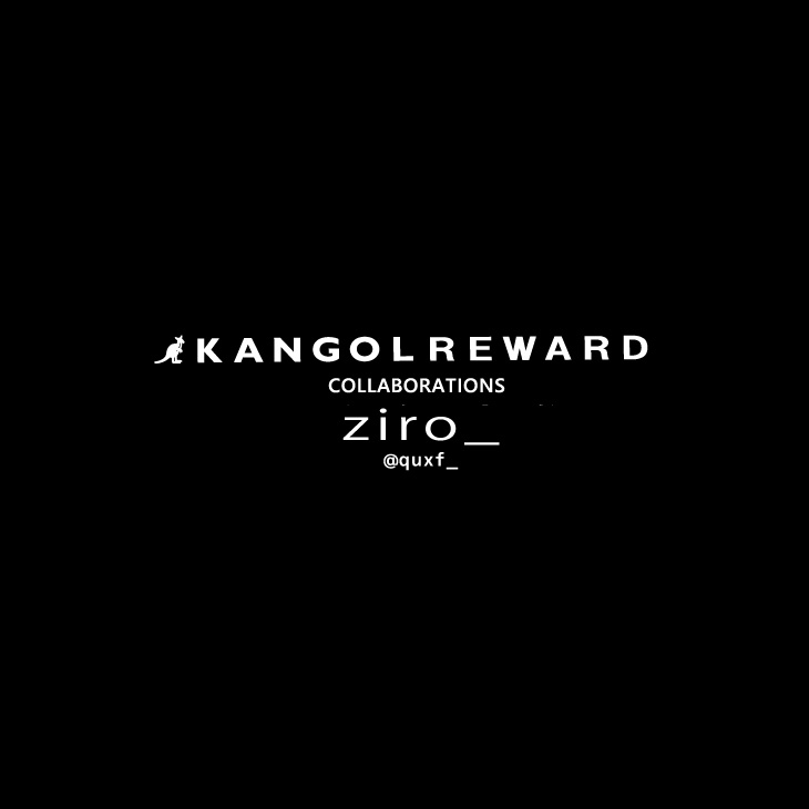 【完全受注生産】ziro_×KANGOL REWARD コラボ企画！プルオーバーパーカー